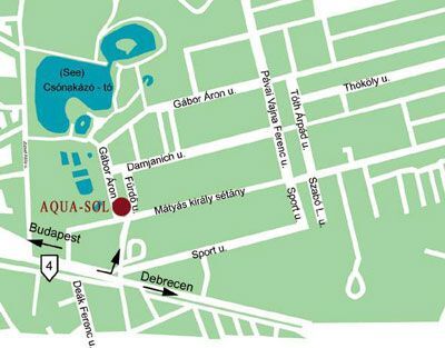 Aqua-Sol Hotel Hajduszoboszlo - Mapa - Aqua Sol**** Hotel ...